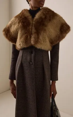 Apparis Devin Faux Mink Fur Shrug