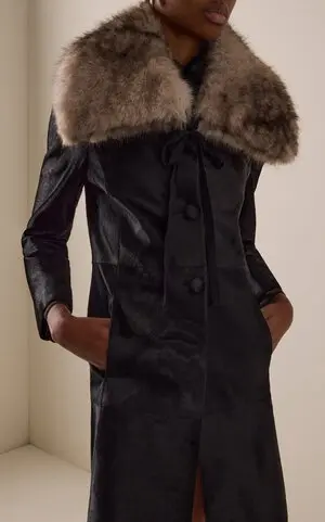 Apparis Eliza Faux Mink Fur Collar