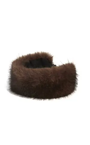 APPARIS Eleni Faux Sable Fur Headband