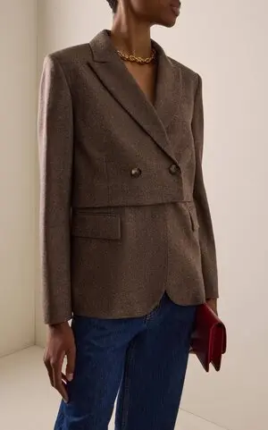 TWP Two Faced Wool Flannel Blazer