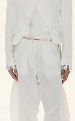 CURATORIA Niebla Linen-cotton Randa Jacket