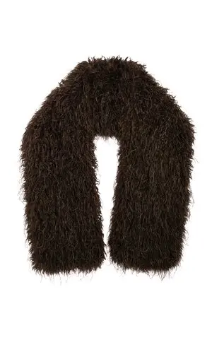 Apparis Dame Faux Mongolian Fur Shawl