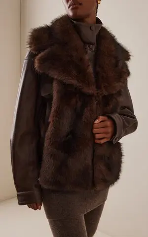 Apparis Mia Faux Sable Fur Collar