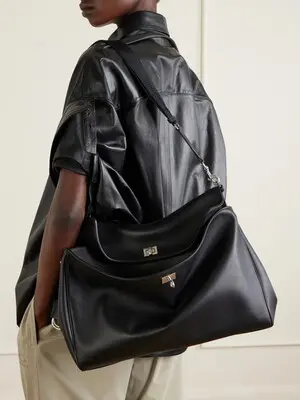 Balenciaga Rodeo Medium Leather Shoulder Bag