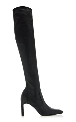 TOTEME Over-the-knee Leather Boots - Black