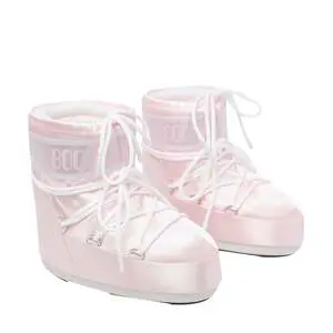 Moon Boot Icon Low Pearly Booties - Pink