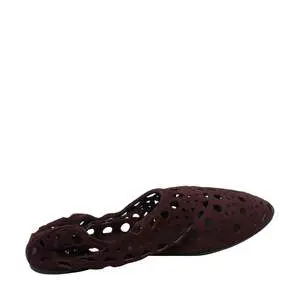 Alaïa Suede Vienne Flats - Red