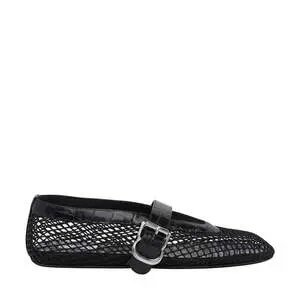 Alaïa Mesh Flat Ballets - Black