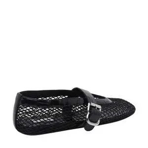 Alaïa Mesh Flat Ballets - Black