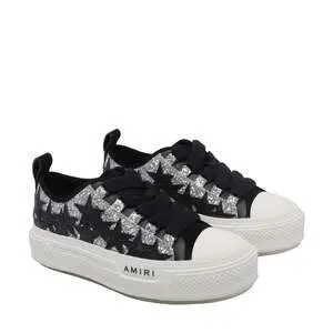 Amiri Glitter Star Court Sneakers - Gray