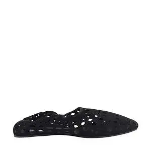 Alaïa Vienne Suede Slippers - Black