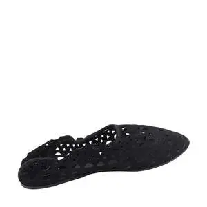 Alaïa Vienne Suede Slippers - Black