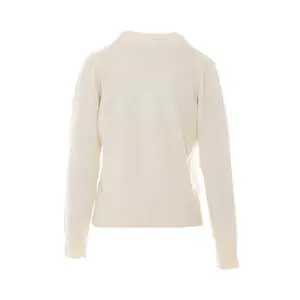 GANNI Teddy Mushroom Graphic Wool Sweater With Logo - White