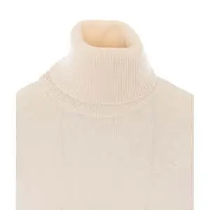 GANNI Sweater With Lace Detail - White