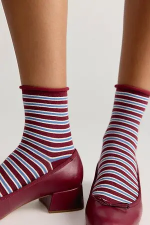 Free People City Cool Stripe Trouser Socks