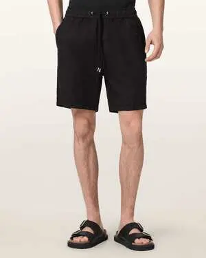 ALLSAINTS Folgate Linen-blend Shorts - Black