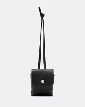 ALLSAINTS Stud Mini Leather Case - Black
