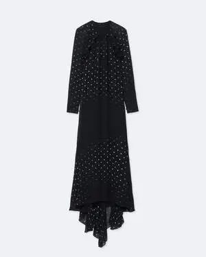 ALLSAINTS Clarisse Polka-dot Silk Maxi Dress