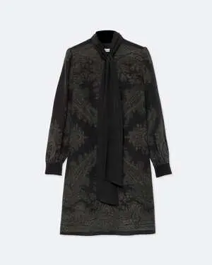 ALLSAINTS Jamie Printed Silk Dress