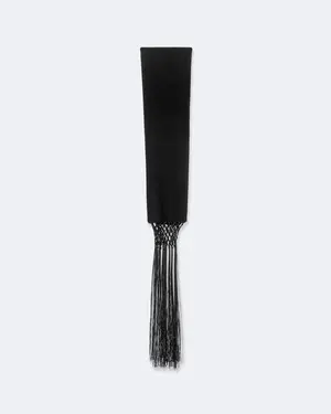 ALLSAINTS Caspian Tasselled Jersey Scarf - Black