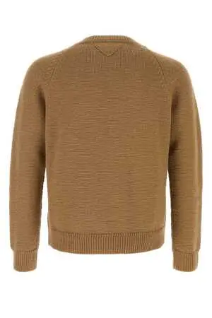 Prada Biscuit Wool Sweater - Brown
