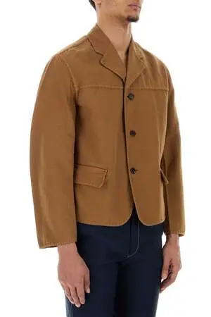 Prada Biscuit Cotton Blazer - Brown