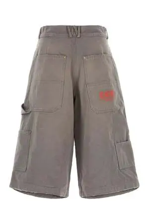 WILLY CHAVARRIA Grey Denim Stockton Bermuda Shorts