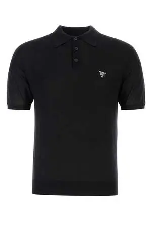 Prada Wool Polo Shirt - Black