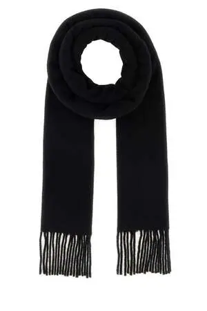 AMI Paris Wool Scarf - Black