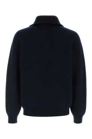 Prada Midnight Wool Blend Polo Shirt