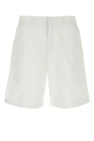 Prada Oxford Bermuda Shorts - White