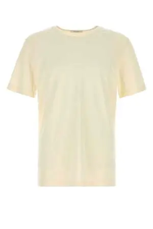 LEMAIRE Cream Cotton T-shirt - White