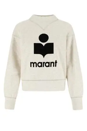 Isabel Marant Étoile Melange Sand Cotton Blend Moby Sweatshirt - Brown