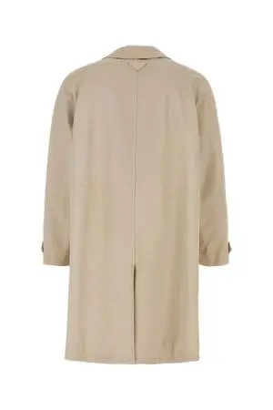 Prada Sand Nappa Leather Coat