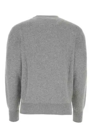 Prada Melange Grey Stretch Cashmere Blend Sweater