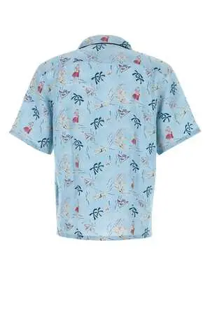 Prada Printed Satin Shirt - Multicolor