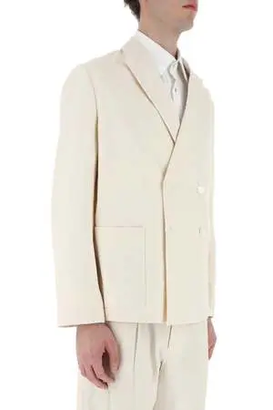 Prada Ivory Cotton Blazer