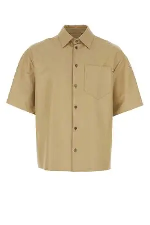 Prada Beige Leather Shirt - Brown