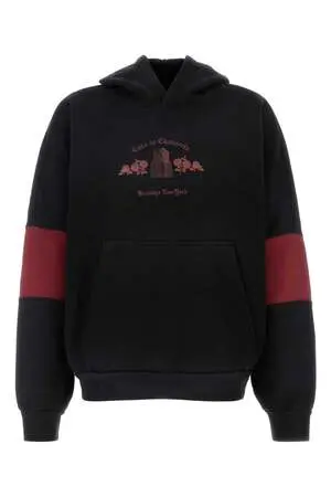 WILLY CHAVARRIA Cotton Oversize Sweatshirt - Black