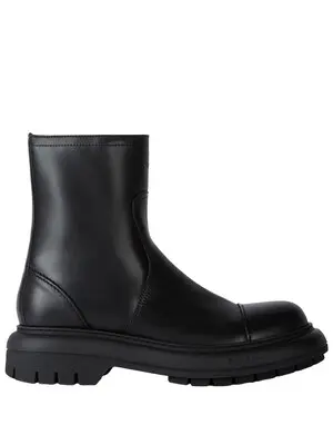 Givenchy Biker Cargo Leather Boots - Black
