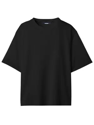 Jacquemus Le T-shirt Round Square In Paper-effect Jersey