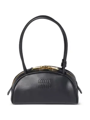 Miu Miu Small Beau Softy Leather Bag - Black