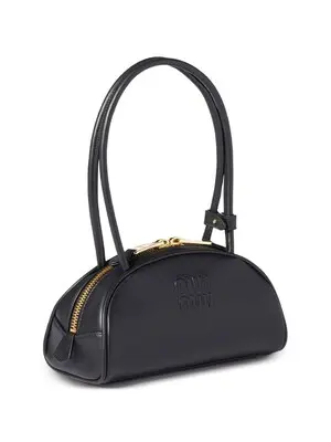 Miu Miu Small Beau Softy Leather Bag - Black
