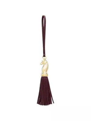 AIGNER Ciondollini Horse-head Tassel Bag Charm - Red