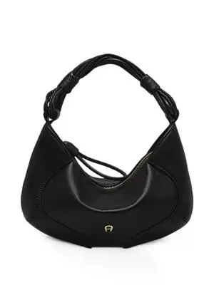 AIGNER Small Giara Braided-handle Leather Tote Bag