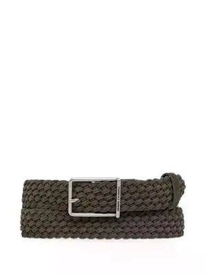 Armani Exchange Woven Suede Belt
