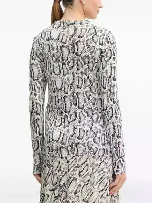 MARC AUREL Snake-print Long-sleeve Top