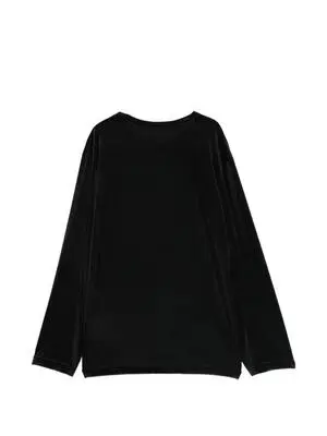 Comme Des Garçons Velvet Long-sleeve T-shirt - Black