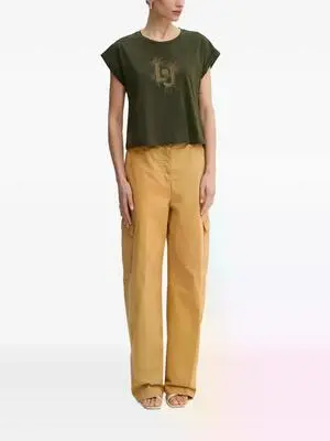 Liu Jo Logo-embroidered T-shirt