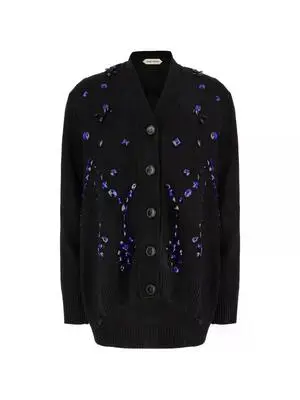 Alberta Ferretti Crystal-embellished Cardigan